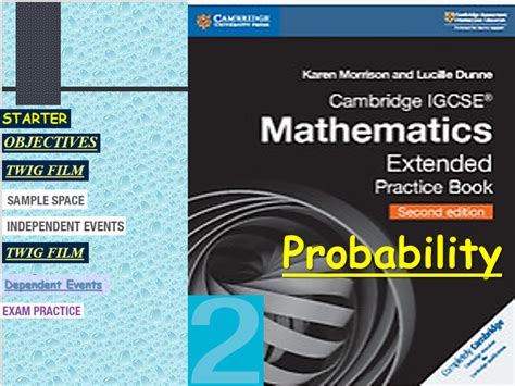 COMPREHENSIVE REVISION FOR GCSE PROBABILITY Teaching Resources