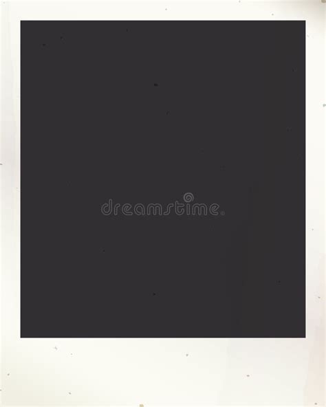 Empty Old Polaroid Photo Vertical Frame With Stained Effect Stock Illustration Illustration Of