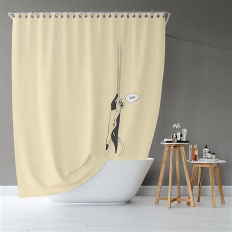 Funny Shower Curtain Etsy