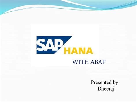 sap abap on hana training course content pdf computer software and applications computing