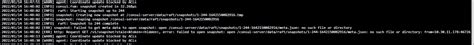 Failed To Open Snapshot Open Srvconsulraftsnapshots5 80085657 1602164735964metajson No