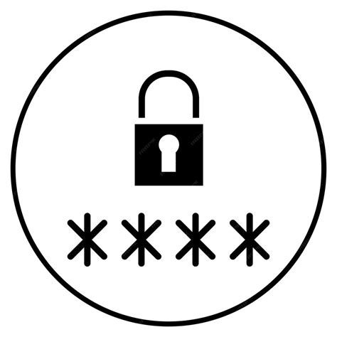 Premium Vector Password Vector Illustration