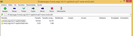 Cómo ejecutar Django con mod wsgi y Apache en un entorno virtual Python sobre Windows