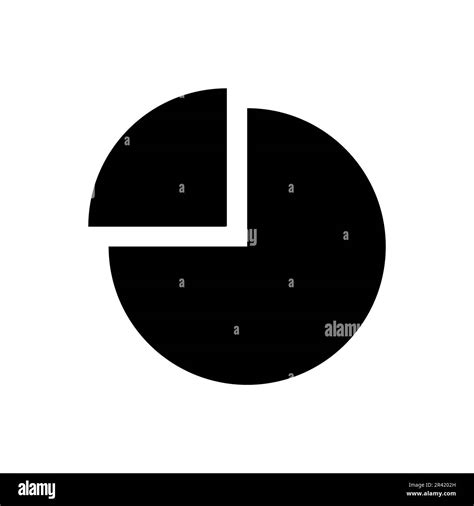 Pie Chart Fill Icon Symbol Vector Black Glyph Pie Chart Icon Stock Vector Image And Art Alamy