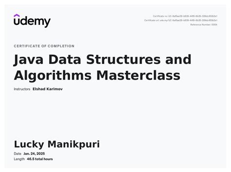 Java Datastructures Algorithms Dsa Learningneverstops Udemy Coding Lucky Manikpuri