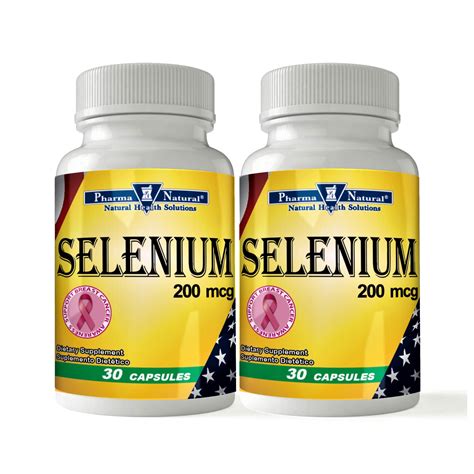 Selenium 200 Mcg 2 X 30 Capsules Pharma Natural