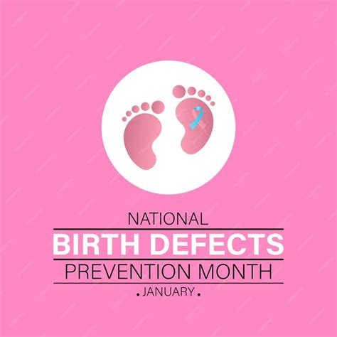 Premium Vector Birth Defects Awareness Month Vector Illustration