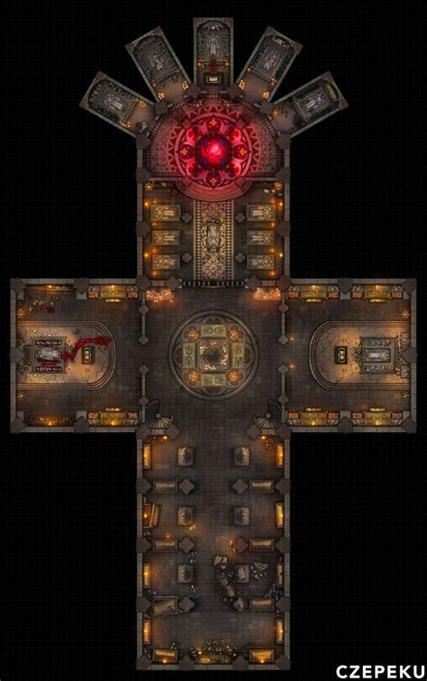 Dnd Crypt Battle Map