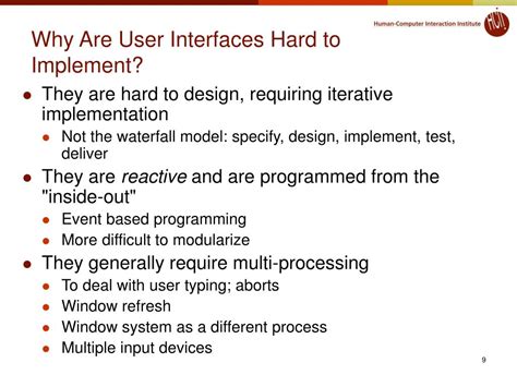 Ppt Lecture 2 Why Are User Interfaces Hard To Design And Implement And Types Of User