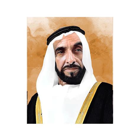 How To Draw Portrait Of Sheikh Zayed
