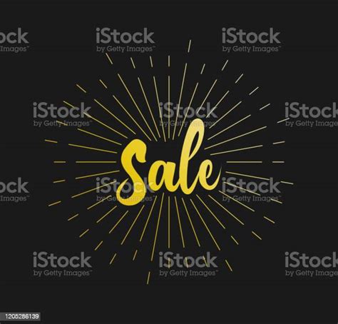 판매 선버스트 라인 광선 인사말 카드 포스터 및 웹 배너용 벡터 일러스트레이션 디자인 템플릿 가격에 대한 스톡 벡터 아트 및 기타 이미지 Istock