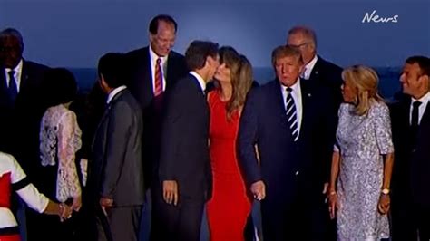 Justin Trudeau And Melania Trump Air Kiss At G7 Summit Like A ‘vogue Ad