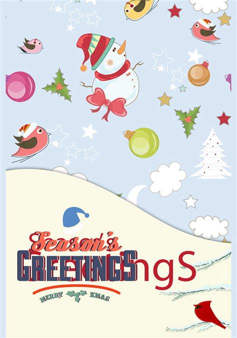 겨울 요소와 휴일 요소 벡터 Eps Ai Uidownload