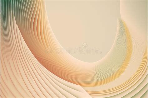 Abstract Art Of Overlapped Curve Line In Pastel Color Pattern Stock Illustration Illustration