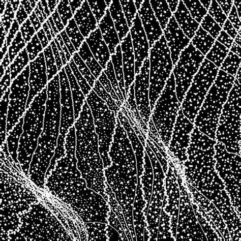array with dynamic particles 3d futuristic technology style abstract