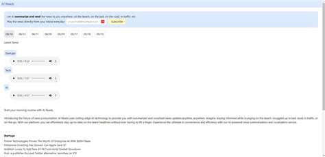 Ai Reads Ai Summarizes Vocalizes News Anytime Anywhere Aitoolnet