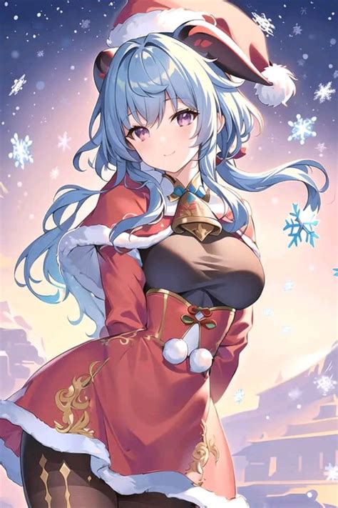 Sexy Christmas Ganyu Genshin Impact Recchihentaigirl
