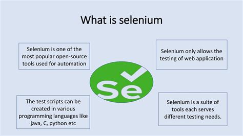 Presentation On Selenium Testing And Its Parts Ppt