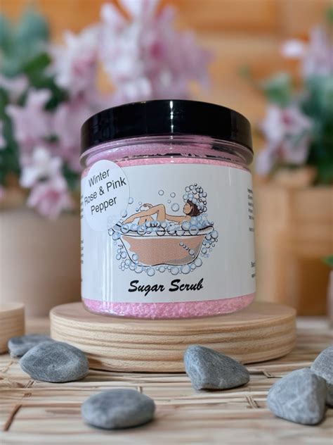 Sugar Scrub Winter Rose And Pink Pepper All In The Buff