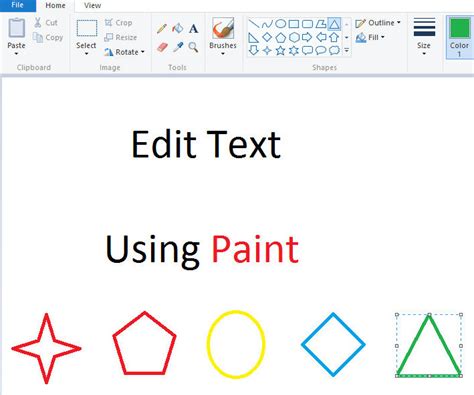 Edit Text Using Paint YouProgrammer