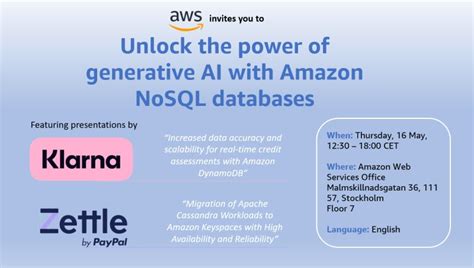 aws databases and analytics on linkedin dynamodb generativeai fintech