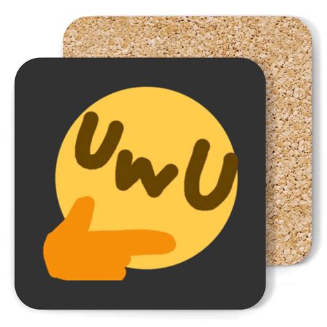 Funny Uwu Emoji Face Coasters Designed And Sold By Joahdawes