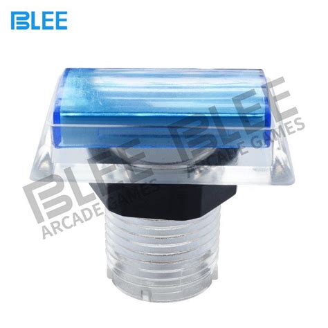 Different Colors Transparent Arcade Push Button With LED BLEE