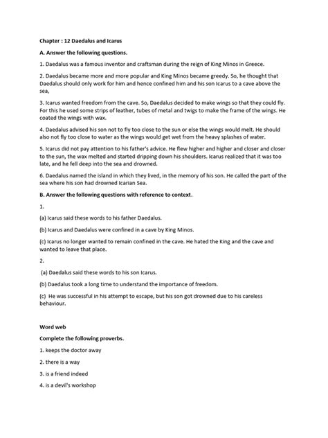 chapter 12 daedalus and icarus a answer the following questions pdf