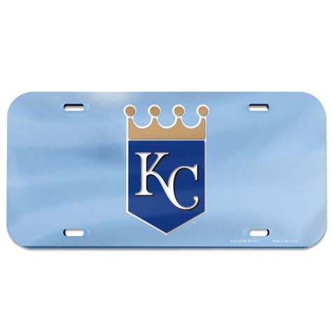 Kansas City Royals Wincraft Specialty Royal Covered Acrylic License Plate