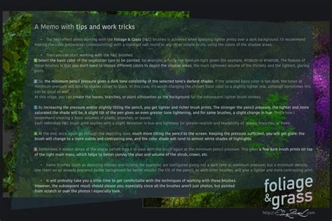 60 Foliage And Grass Brushes For Procreate Brushes Including Brush