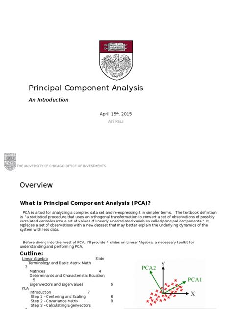 principal component analysis primer pdf principal component