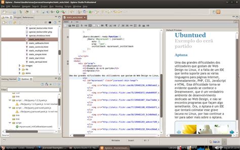 Aptana O Substituto Do Dreamweaver Para Linux Ubuntued