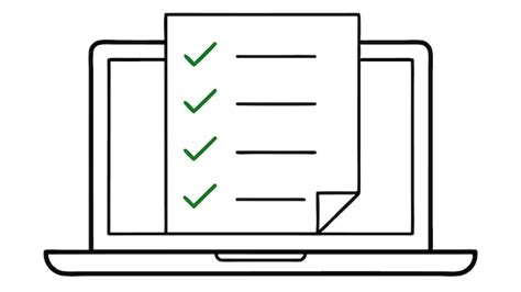 Efficient Task Management Laptop Checklist Featuring All Ticks Premium Ai Generated Vector