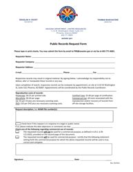 Arizona Public Records Request Form Download Fillable Pdf Templateroller
