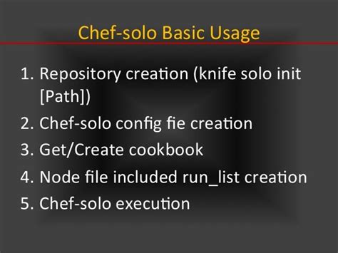 chef introduction