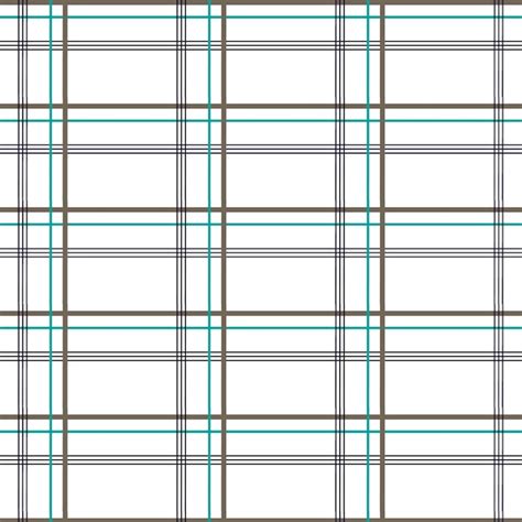 Brown And Teal Plaid Pattern Premium Vector