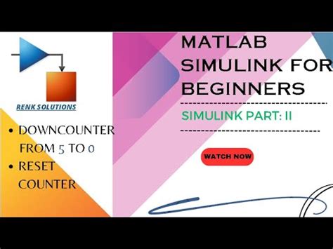 How To Create A Model In Simulink Down Counter YouTube
