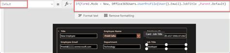 Power Apps Get Current User Email Profile User Id Department Sharepoint And Microsoft Power