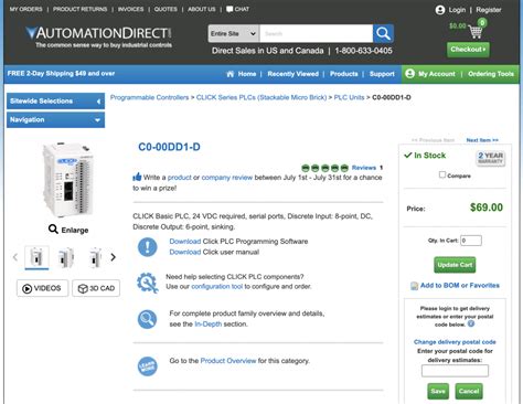 CAD In Over Native File Formats Now Available Library Automationdirect Com
