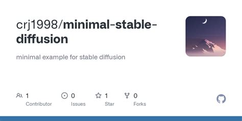 GitHub Crj Minimal Stable Diffusion Minimal Example For Stable Diffusion