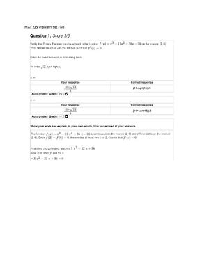 MAT 140 Problem Set 2 MAT140 Studocu