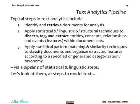 An Introduction To Text Analytics 2013 Workshop Presentation