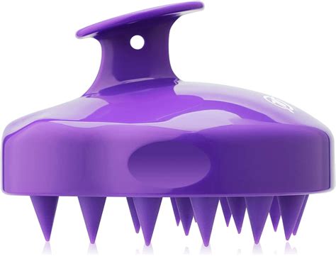 Scalp Massage Brush For Wet And Dry Shampoo Hair Brush With Silicone Node For Peeling And Head
