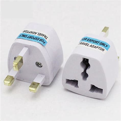 【shopwithjoy】 Universal 3 Pin Adapter Plug Malaysia China Europe Travel Converter Adaptor Socket