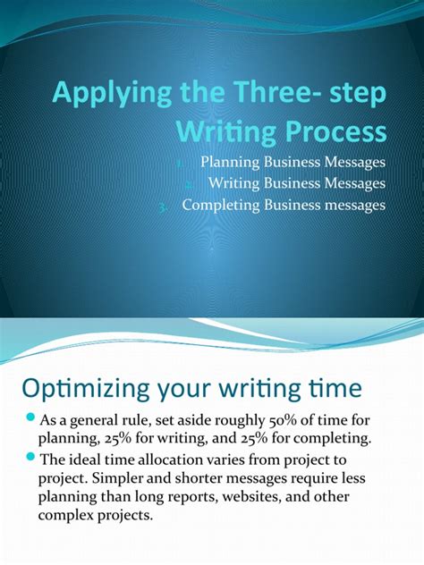 Applying The Three Step Writing Process Pdf Infographics Mass Media