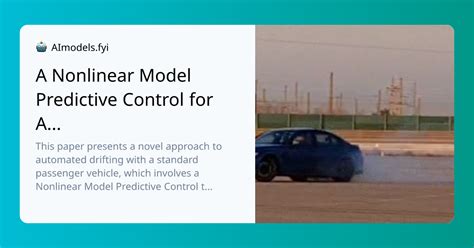 a nonlinear model predictive control for automated drifting with a