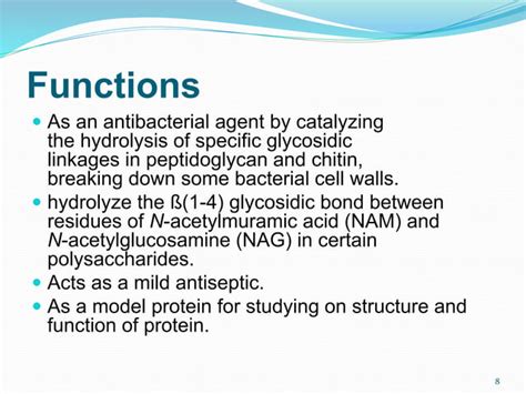 Lysozyme Pptx Chemistry Science