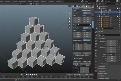 array tools all in one for translation scale and rotation array