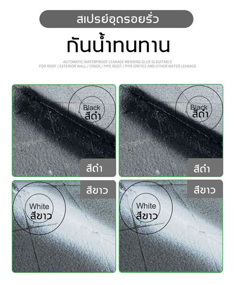 Vohao สเปรย์กันรั่ว สเปรย์อุดรั่ว 450mlบ้านและคอนกรีต ซ่อมหลังคา หลังคา รอยแตก เหล็กสีและ