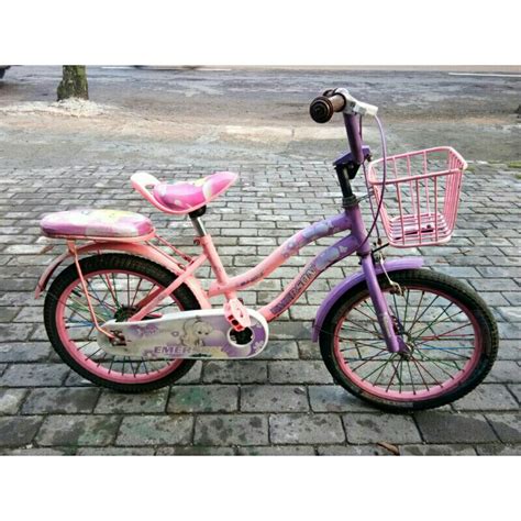 Jual Sepeda Kranjang Uk 18 Inch Sepeda Cewek Shopee Indonesia